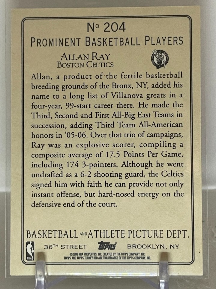 🔥2006-07 Topps Turkey Red - Allan Ray #204 (RC)🔥 | eBay UK