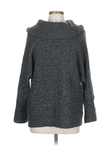 Jones New York Signature Women Gray Turtleneck Sweater L | eBay