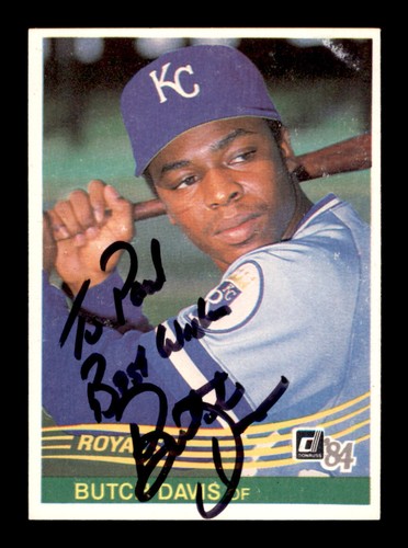 1984 Donruss - Butch Davis - On Card Autograph | eBay