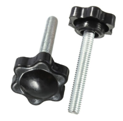2Pc M6 Male Thread D=23 L=40 Star Head Hand Clamping Nut Knob Industry ...