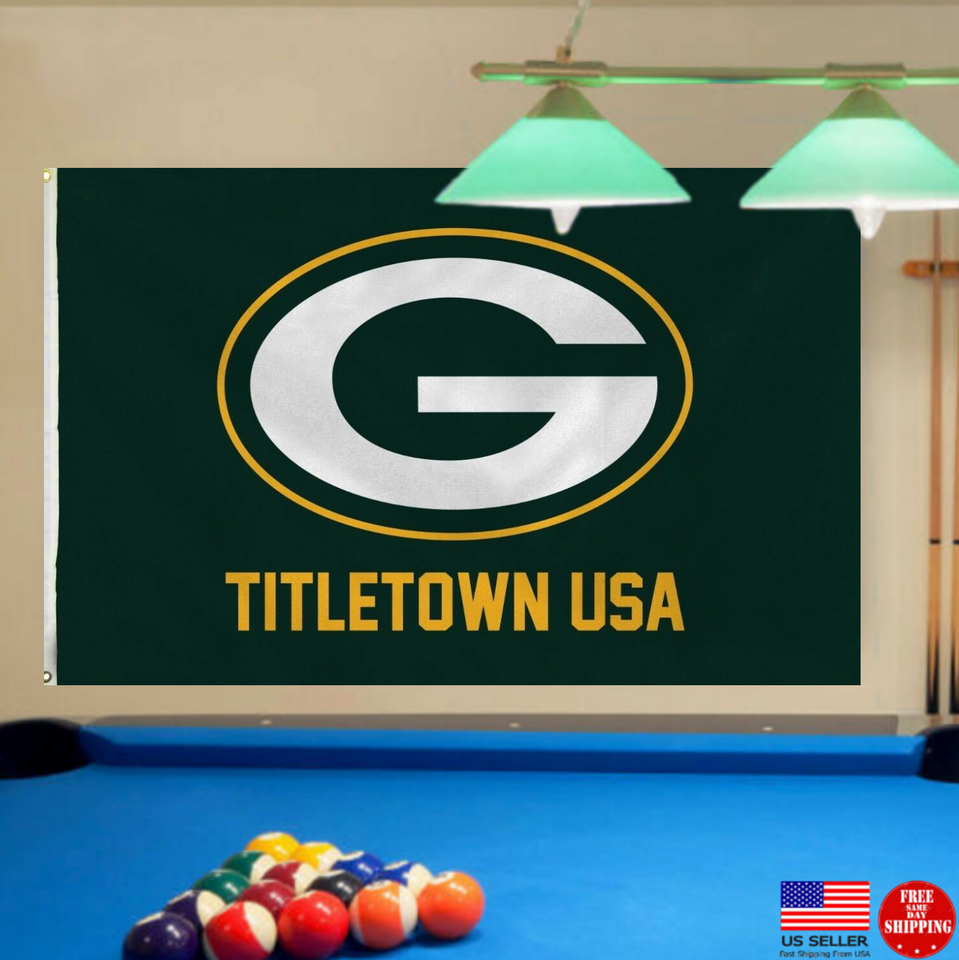 FLAG 3X5 Green Bay 3 x 5 Banner Titletown USA Packers Country New Man ...