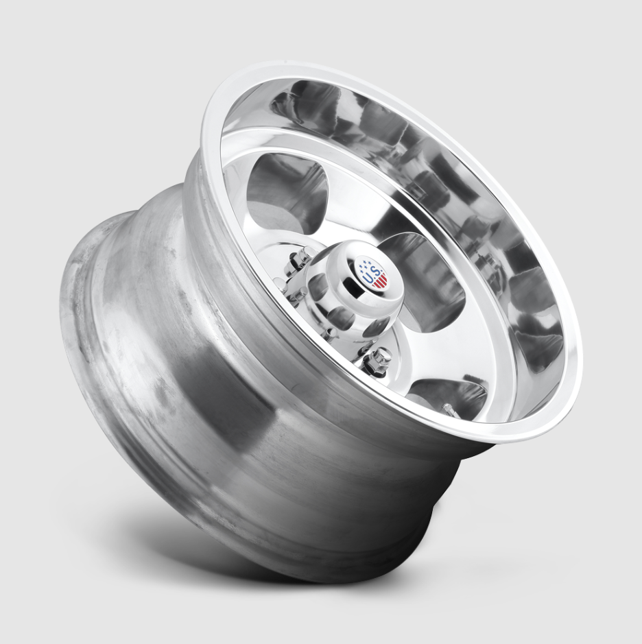 4 New 15" US Mag Indy High Luster Polished 15x10 5x5.5 Wheels Rims ...
