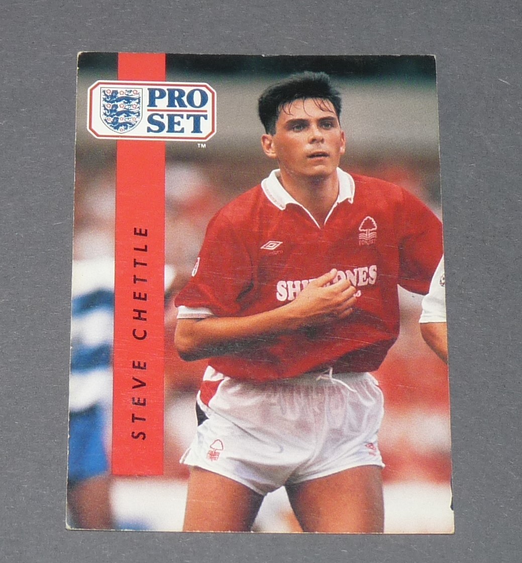 STEVE CHETTLE NOTTINGHAM FOREST FOOTBALL CARD PRO SET 1st DIVISION 1990 ...