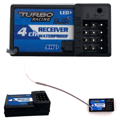 Professional RX41 4-Channel Receiver for Turbo Racing Transmitter VT ...