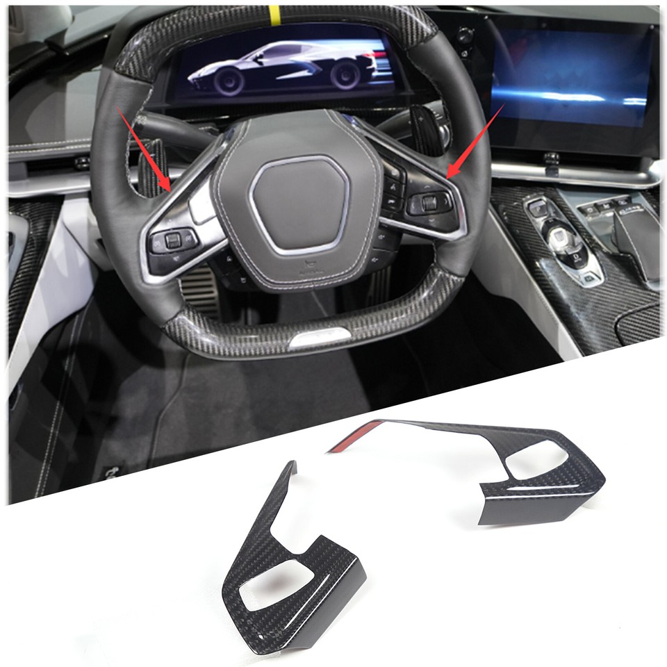 Real Carbon Fiber Interior Trim Cover For C8 Corvette Stingray Z51 Z06 ...