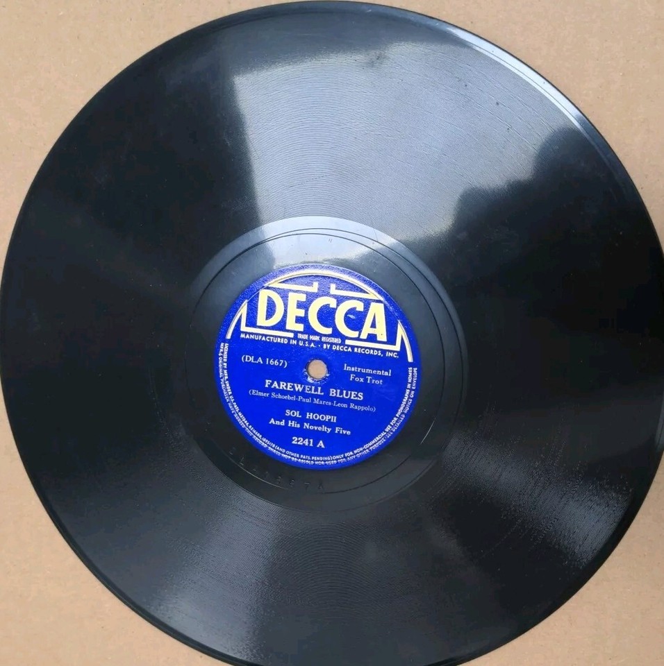 Sol Hoopii and His Novelty Five HAWAIIAN 78 STACK O LEE BLUES~FAREWELL ...