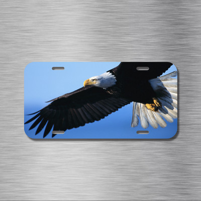 Bald Eagle Vehicle License Plate Front Auto Tag American Soaring Eagle ...