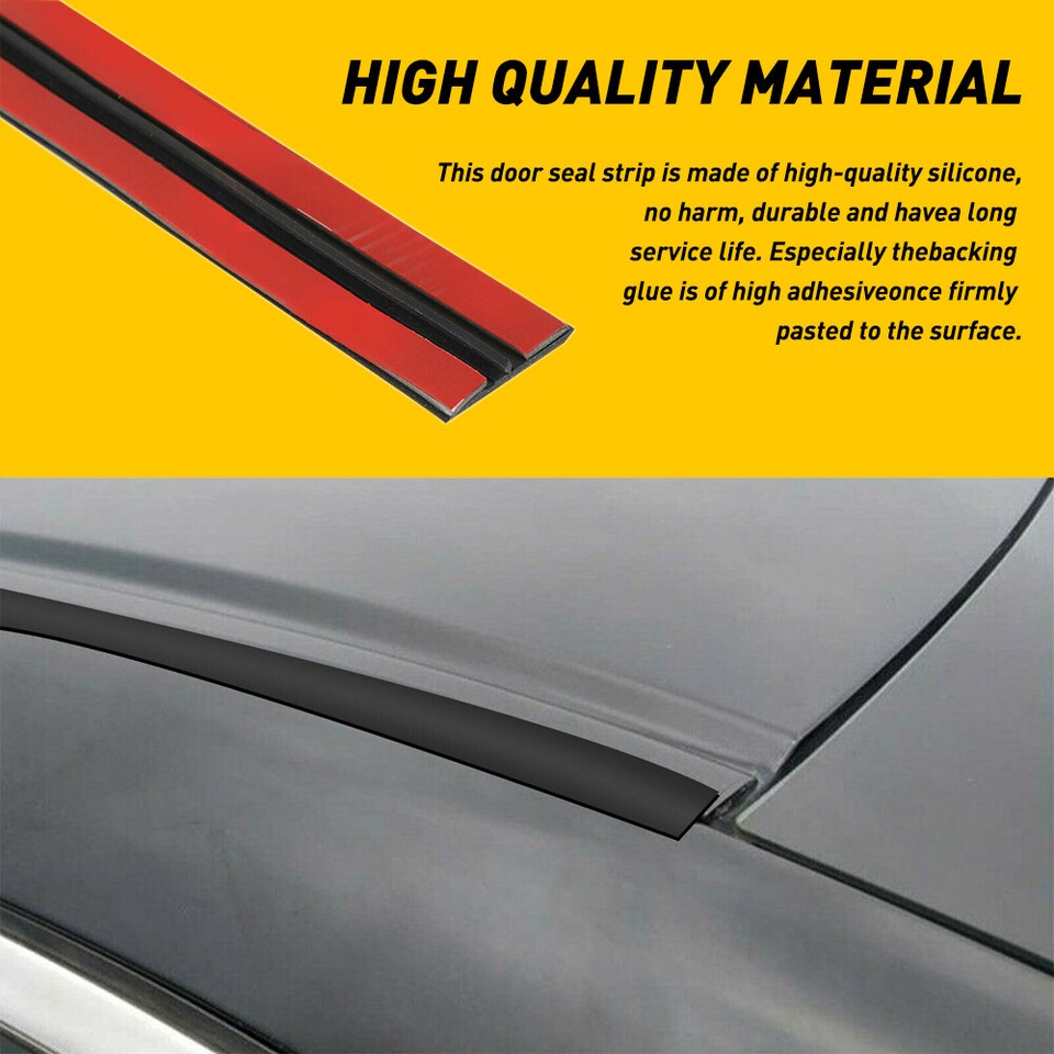 10ft Seal Strip For Trim Car Front Rear Windshield Sunroof Weatherstrip ...