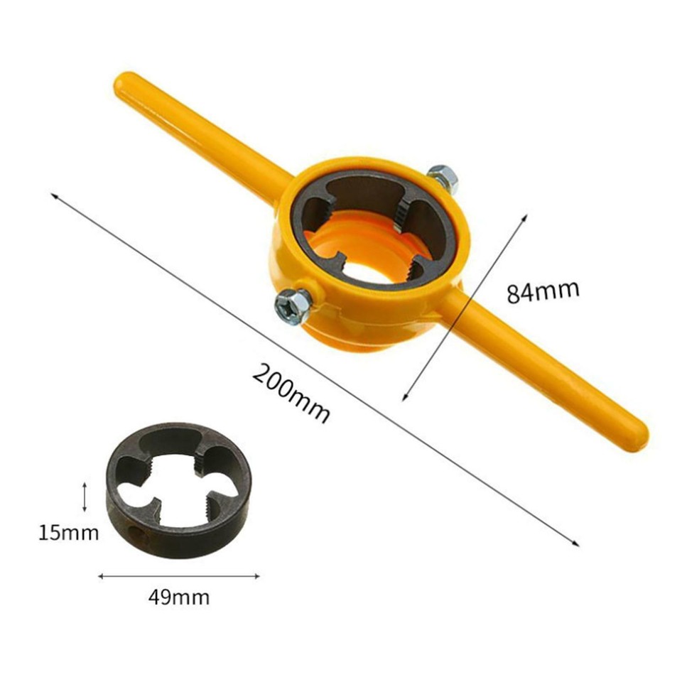 6 Pieces Pipe Threader Die Set PVC Thread Maker Pipe Threader Tool Set ...