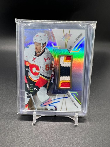2016-17 SPx Rookies Gold #ROK Oliver Kylington PATCH AU /99 Calgary ...