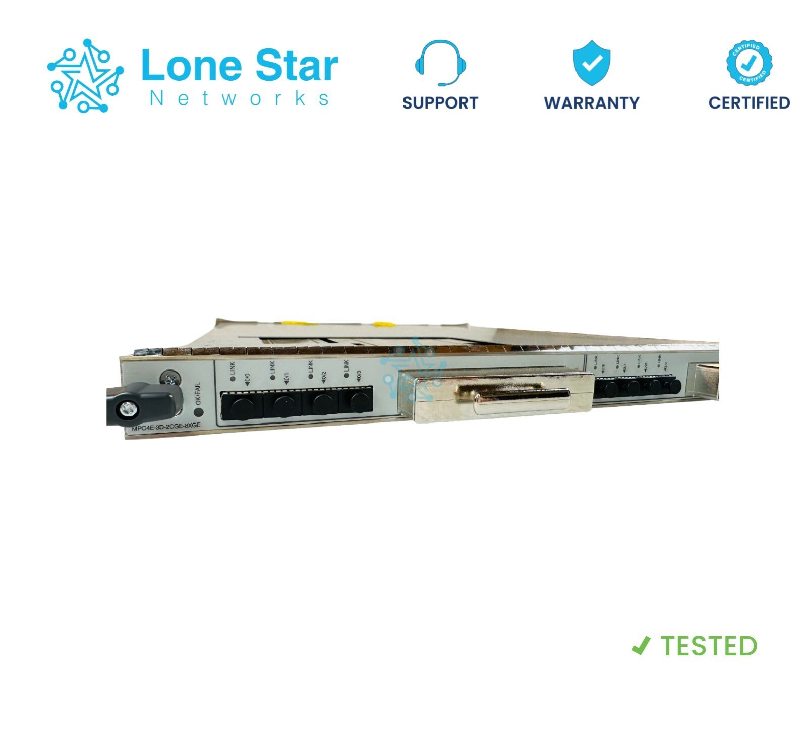 Juniper MPC4E-3D-2CGE-8XGE Line card w/ 2x100GbE and 8x10GbE-Ships ...