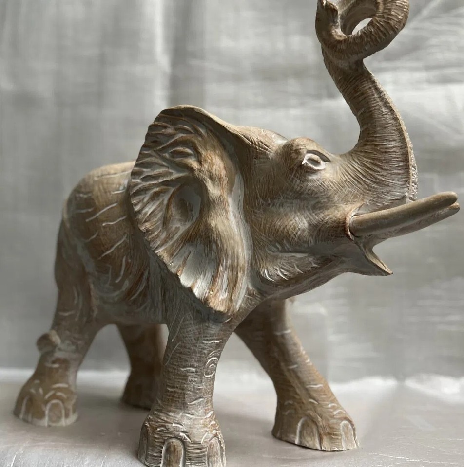 Vintage Stunning Large Ceramic Elephant 18" T 19" L | eBay