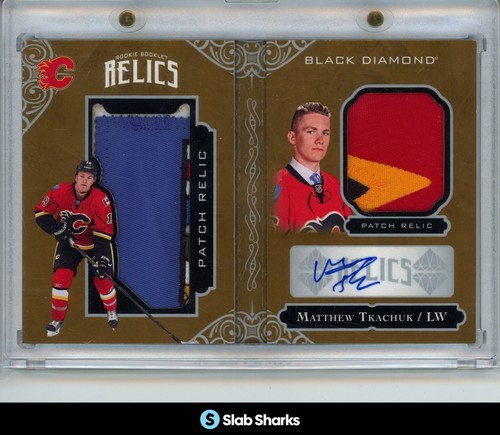2016-17 UD BLACK DIAMOND MATTHEW TKACHUK ROOKIE BOOKLET RELICS PATCH ...