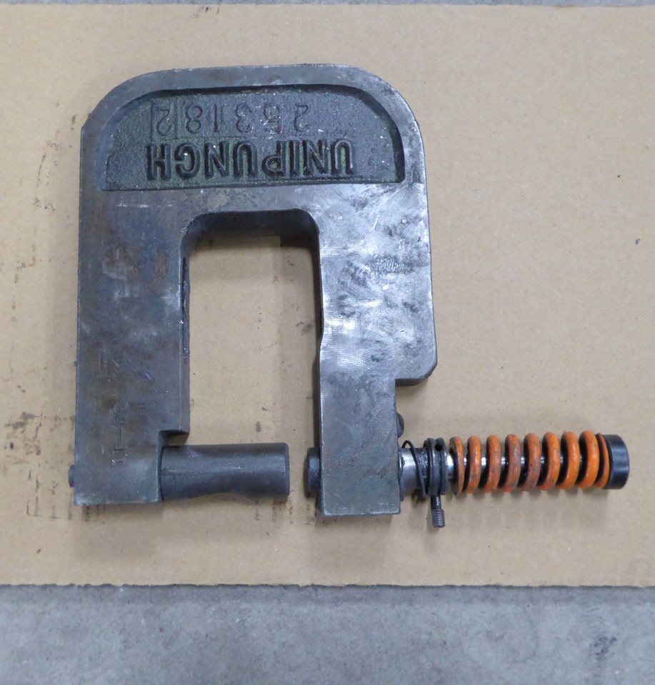 Unipunch 4AJ 1 Press Brake Punch C Frame complete with punch and die ...