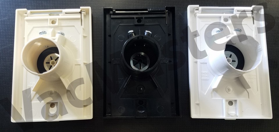 VacuValve Vacuflo central vacuum inlet valve, WHITE ALMOND or BLACK QTY ...