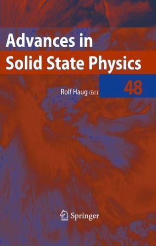 Advances in Solid State Physics Ser.: Advances in Solid State Physics 48 by Rolf Haug (2010 ...