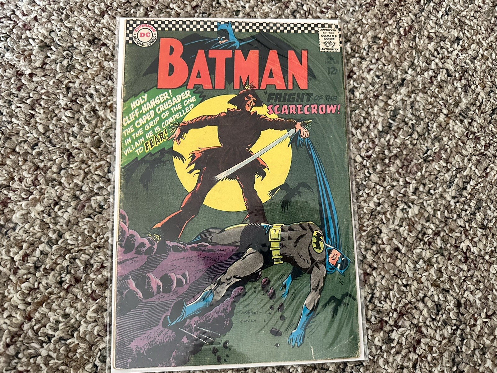 BATMAN #189 1st Silver Age Appearance & Origin Scarecrow DC Comics 1967 ...