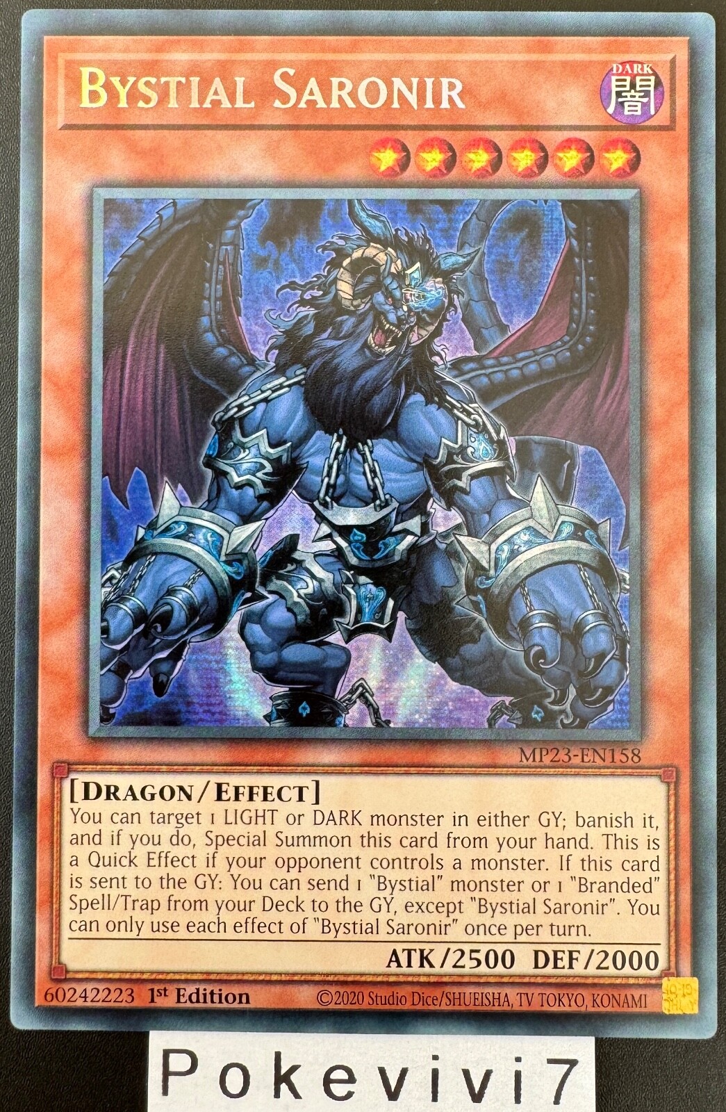 YU-GI-OH! Card BYSTIAL SARONIR MP23-EN158 Secret Rare NEW | eBay