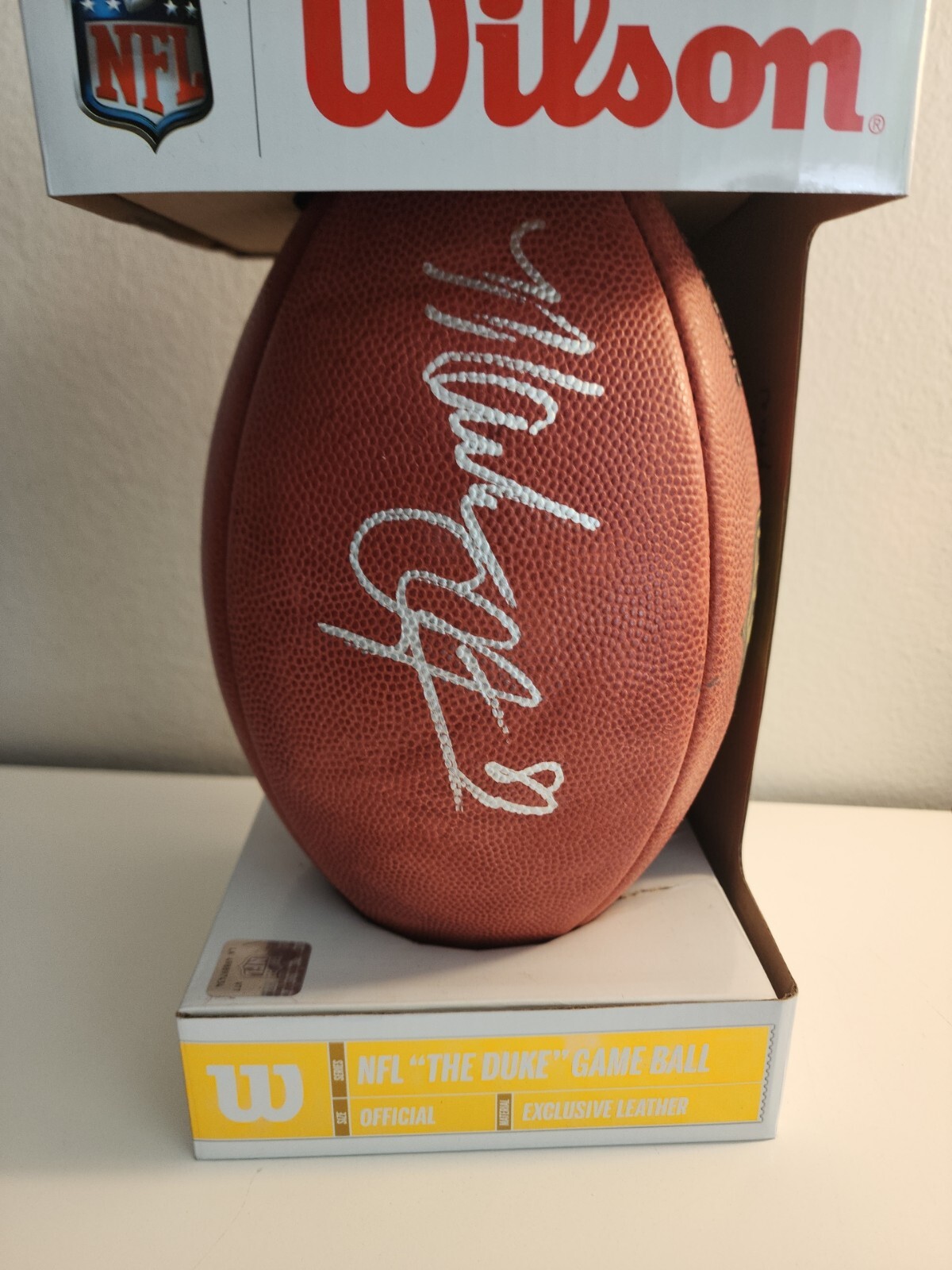 Wilson The Duke Official NFL Authentic Game Ball F1100 signed By Mark ...
