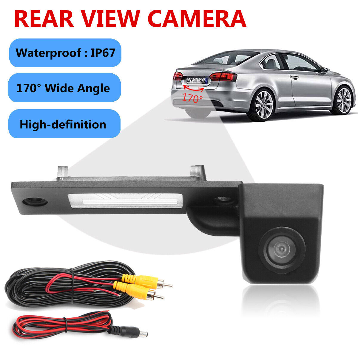 Reverse Backup Parking Rear Camera For VW Golf Passat Jetta Caddy T5 ...