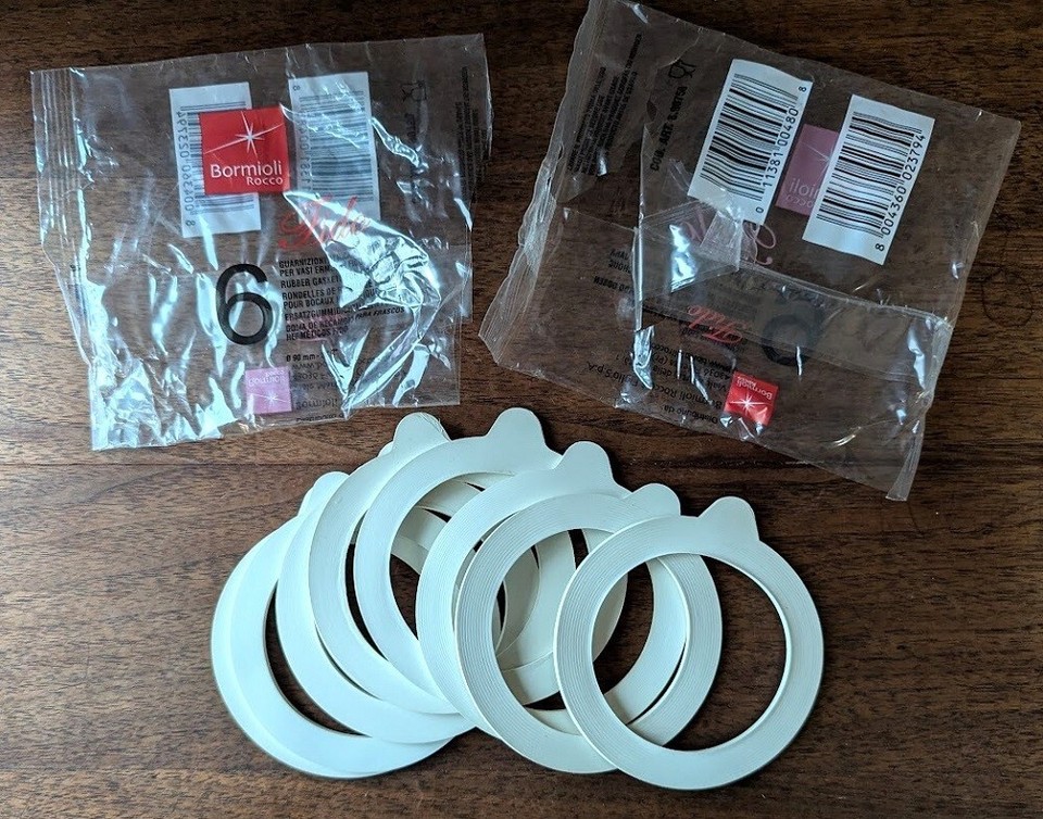 8 Bormioli Rocco Replacement Gaskets 3.5" Rubber Gaskets for Fido ...
