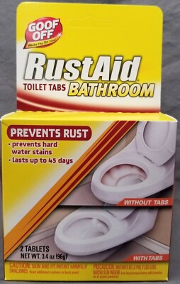 GOOF OFF RustAid Drop In Automatic Toilet Bowl Cleaner Tablets - NEW | eBay