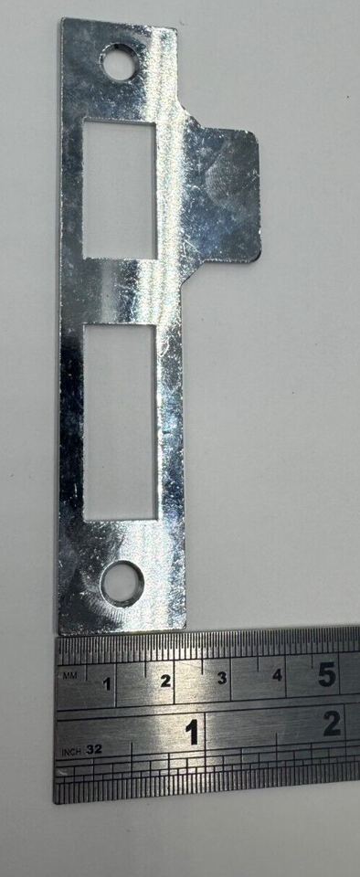 Timber Mortice Centre Strike Keep plate Silver | eBay UK