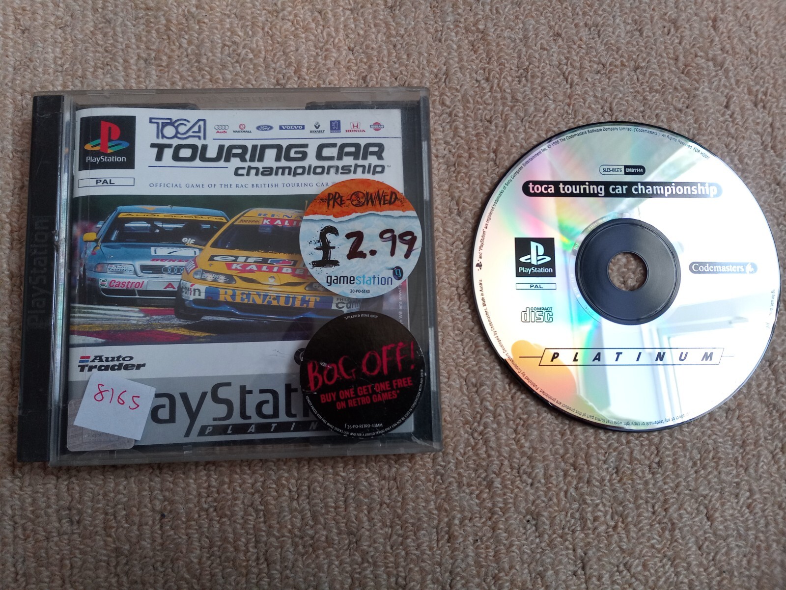 TOCA TOURING CAR CHAMPIONSHIP - Rare Sony Playstation 1 Game - PS1 | eBay