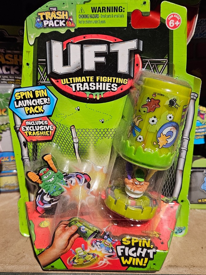 UFT Ultimate Fighting Trashies Spin Bin Launcher Pack NEW 630996681329 ...