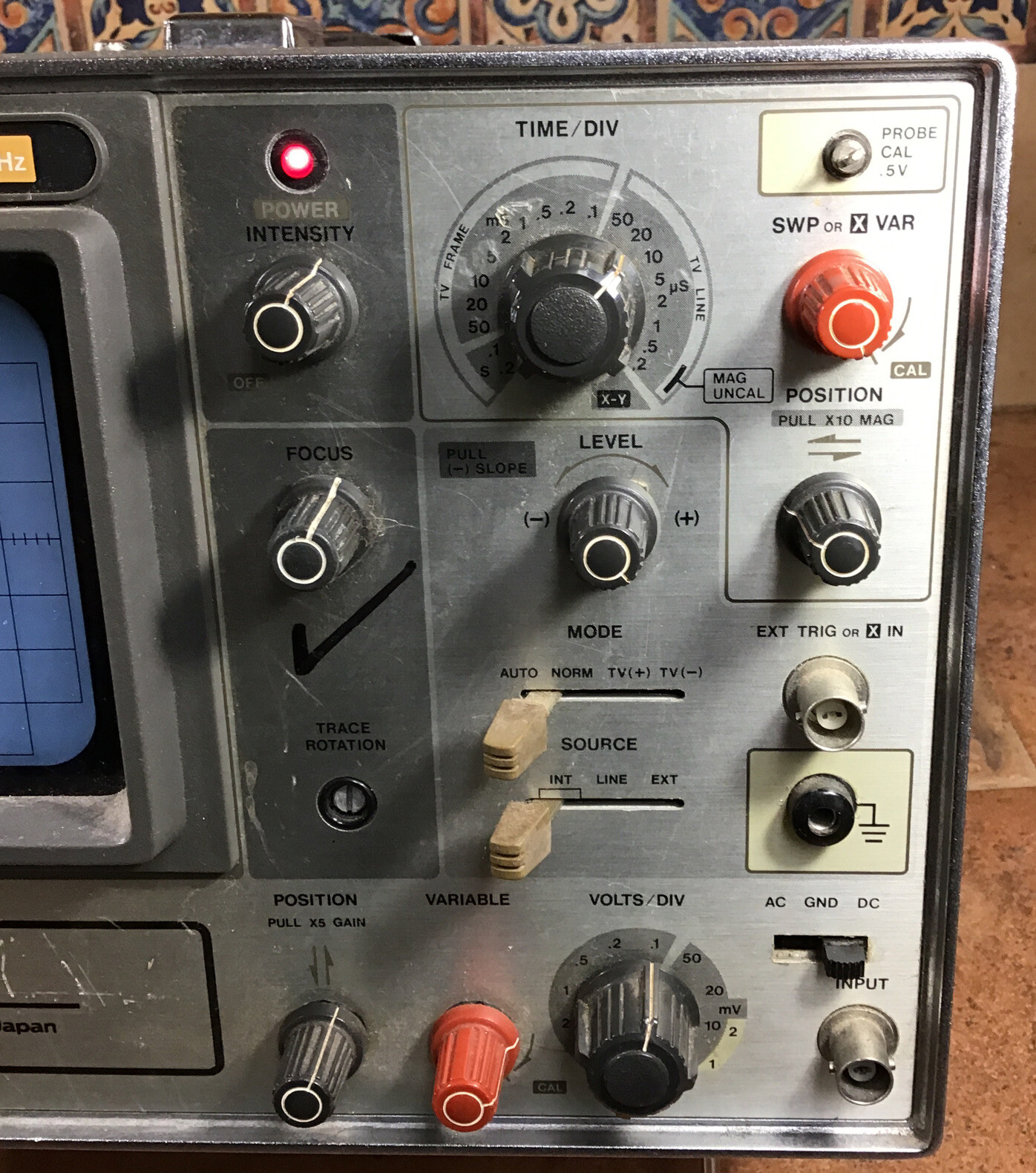 Hitachi Model V-151F 15MHz 1 Channel Analog Monochrome Oscilloscope For ...