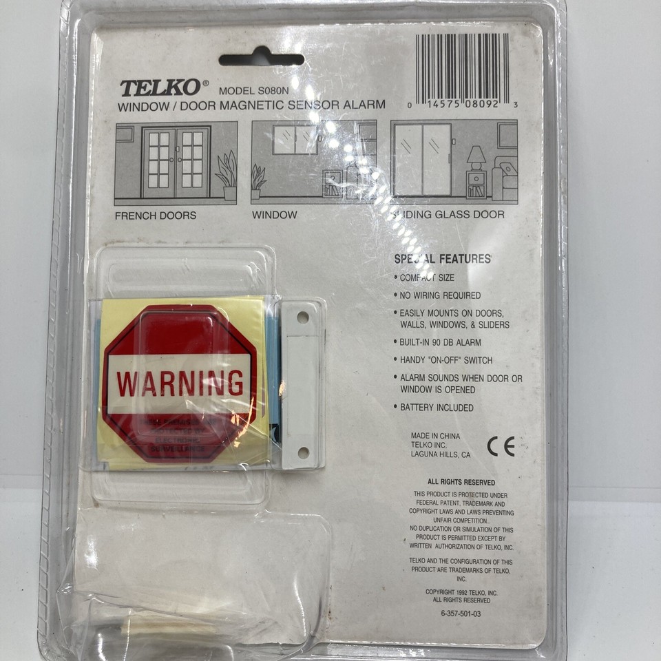 *New* Telko Mini Window Alarm - Easy Install | eBay