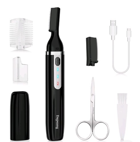 Eyebrow Trimmer, Electric Eyebrow Razor for Women Men, Rechargeable ...