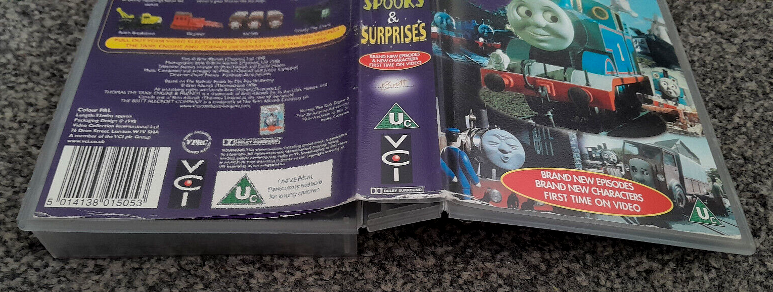 THOMAS THE TANK ENGINE & FRIENDS SPOOKS & SURPRISES PAL VHS VIDEO KIDS ...