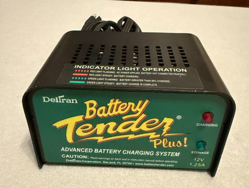 USED Battery Tender Plus by Delfran 12VDC with Clamps 1.25 AMPS 120VAC ...