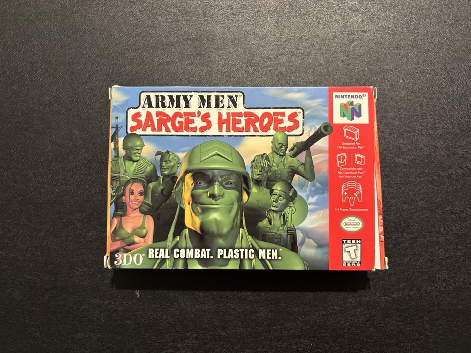 Army Men: Sarge's Heroes (Nintendo 64, 1999) Box Manual Complete CIB ...