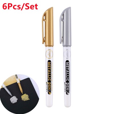 0.7mm EF Tip Epoxy Resin Acrylic Paint Highlight Pen Metallic Permanent ...
