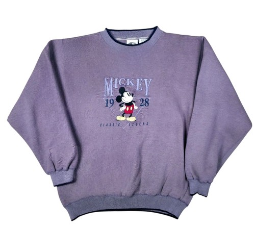 VTG 90s Mickey Mouse Sweatshirt Large Womens Purple Classic Legend ...