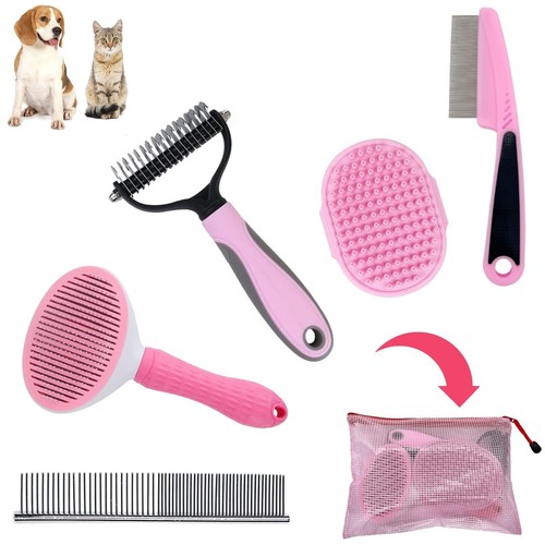 Dog Grooming Brush Shedding Kit for Long Haired Dogs Short Haired Dogs ...