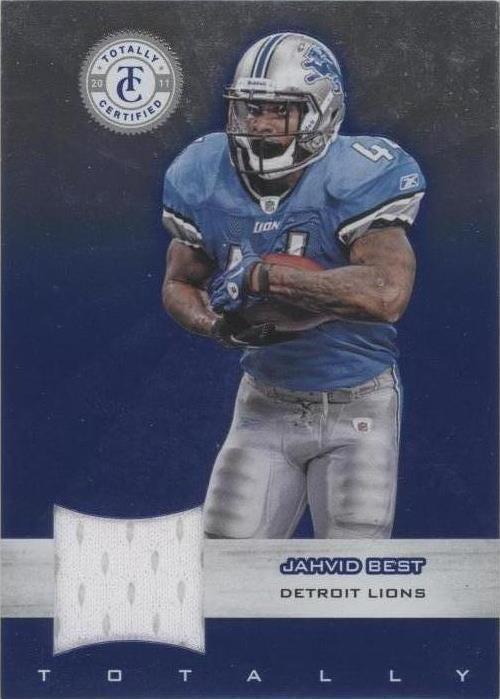 2011 Panini Totally Certified - Jahvid Best #68 Totally Blue Materials ...