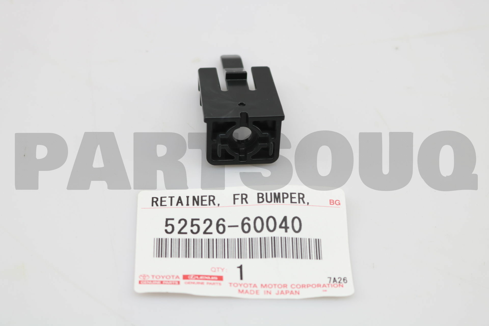 5252660040 Genuine Toyota RETAINER, FRONT BUMPER, LOWER NO.1 52526 ...