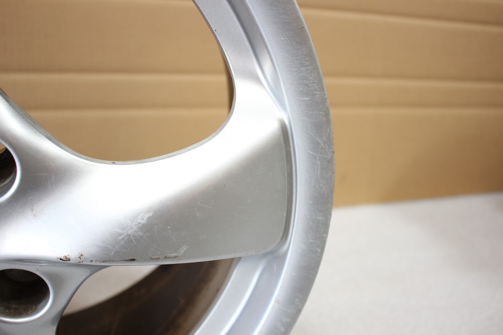 Porsche 986 Boxster S Front Wheel Rim 7x17 17" 5 Spoke Silver ...