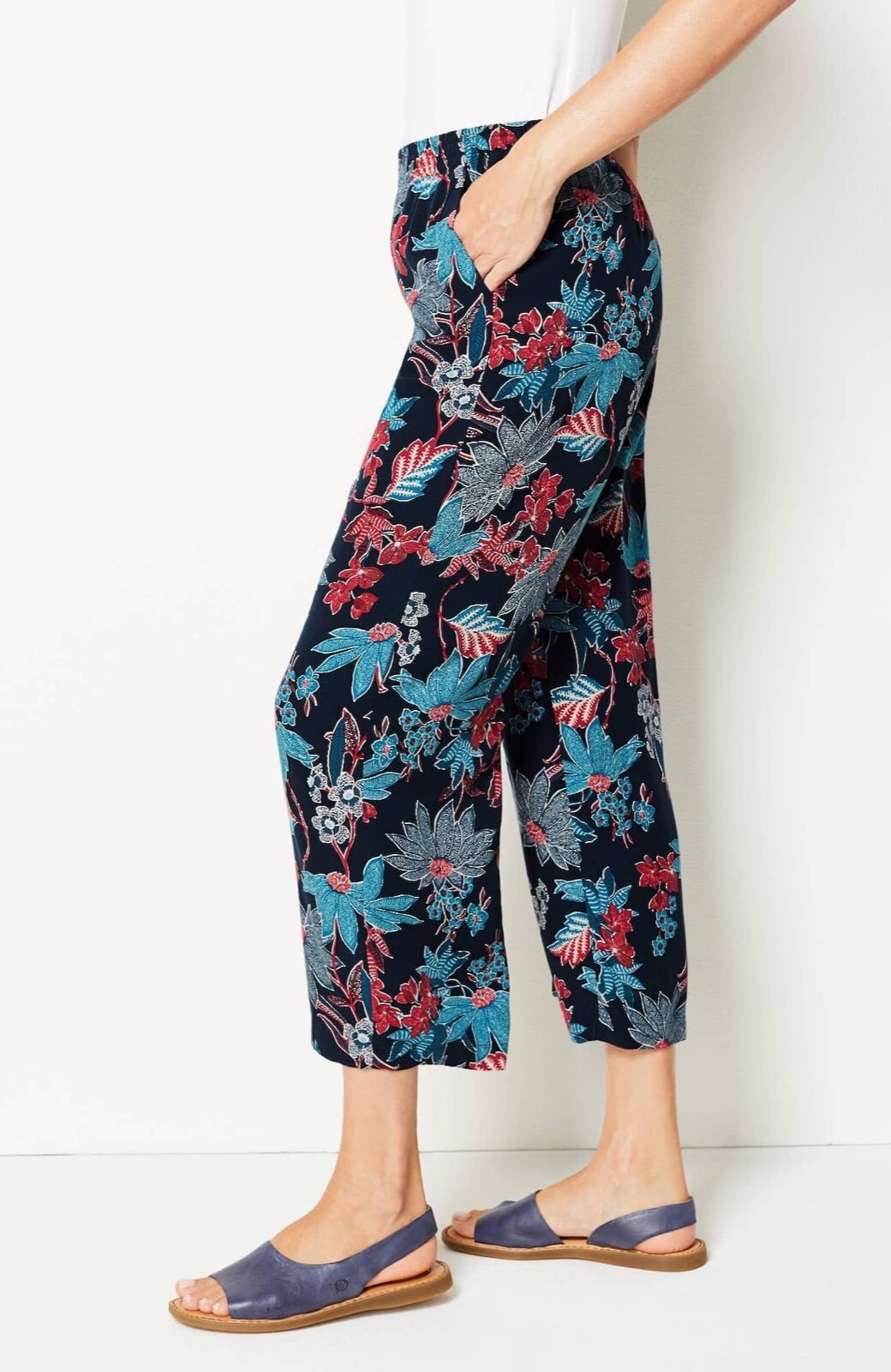 J. Jill ~ 4X ~ NEW Gorgeous Sarasa Tropical Full-Leg Crops ~ NWT $99 ...