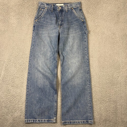 Denim Forum Jeans 28 Womens the Farrah Hi-Rise Carpenter Wide Leg ...