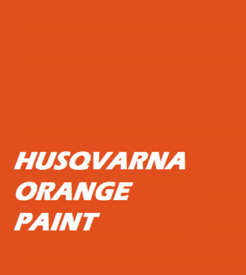 HUSQVARNA ORANGE PAINT Machinery Tractor 1ltr of Enamel Paint Brush or ...