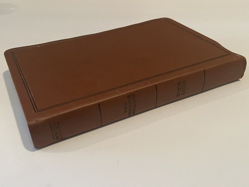 Holman CSB Deluxe Gift Bible Christian Standard Bible Tan LeatherTouch ...