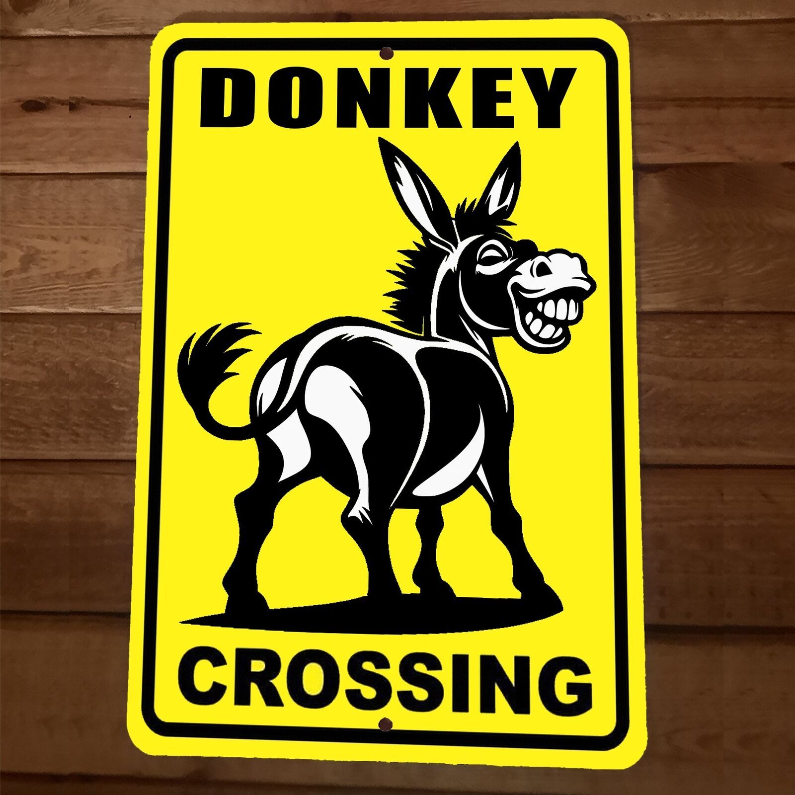 Donkey Jackass Crossing 8x12 Metal Wall Sign Animal Poster | eBay