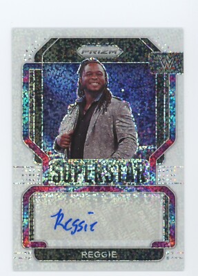 Reggie 1 of 1 Auto - 2022 Prizm WWE White Sparkle - TRUE 1/1 AUTOGRAPH ...