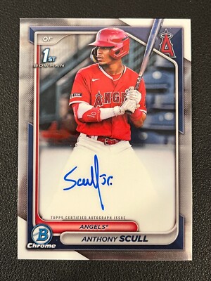 Anthony Scull 2024 Bowman Prospect 1st Chrome Auto Angels CPA-AS | eBay