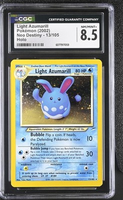 CGC 8.5 Light Azumarill 2002 Neo Destiny 13/105 Holo Pokemon Card | eBay