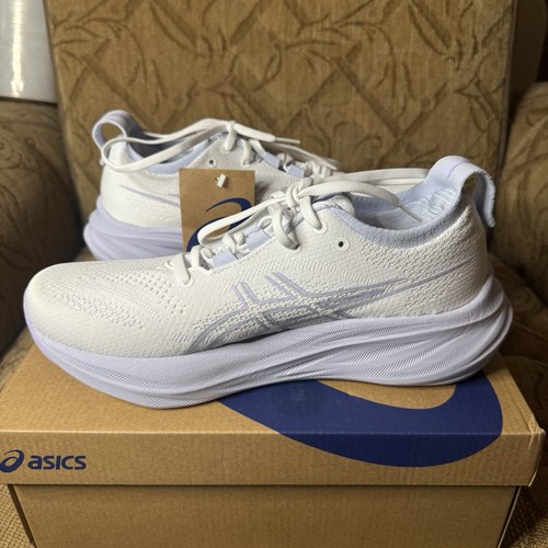 Asics Gel-Nimbus 26 1012B601-100 Sneakers Women's 9 White Running Shoes ...